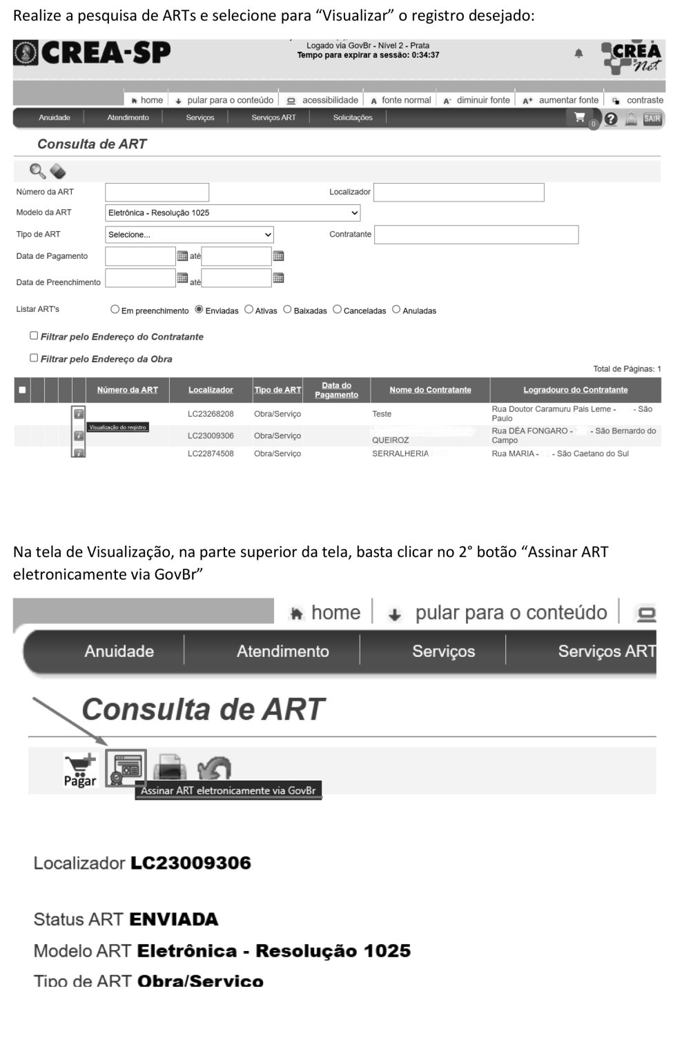 Profissionais registrados no Crea-SP agora podem assinar as suas ARTs ...