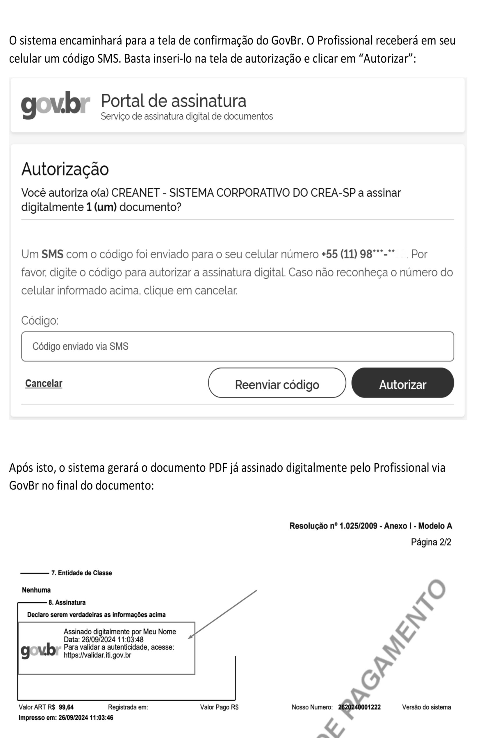 Profissionais registrados no Crea-SP agora podem assinar as suas ARTs ...